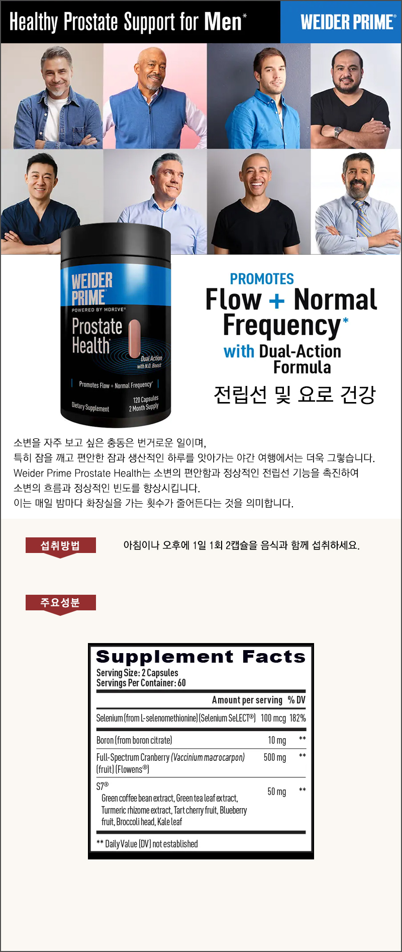 Healthkoreaus - *Weider Prime/ Prostate Health, 120 Capsules 프로스테이트 헬스 ...